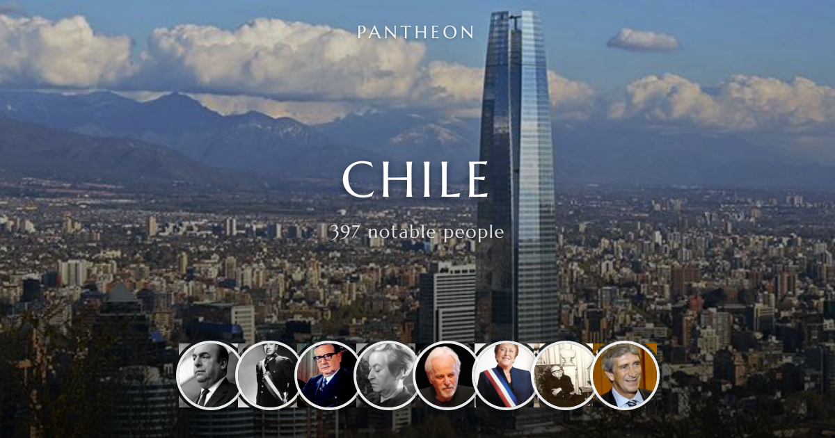 Famous People from Chile | 397 Notable Chile People | Pantheon