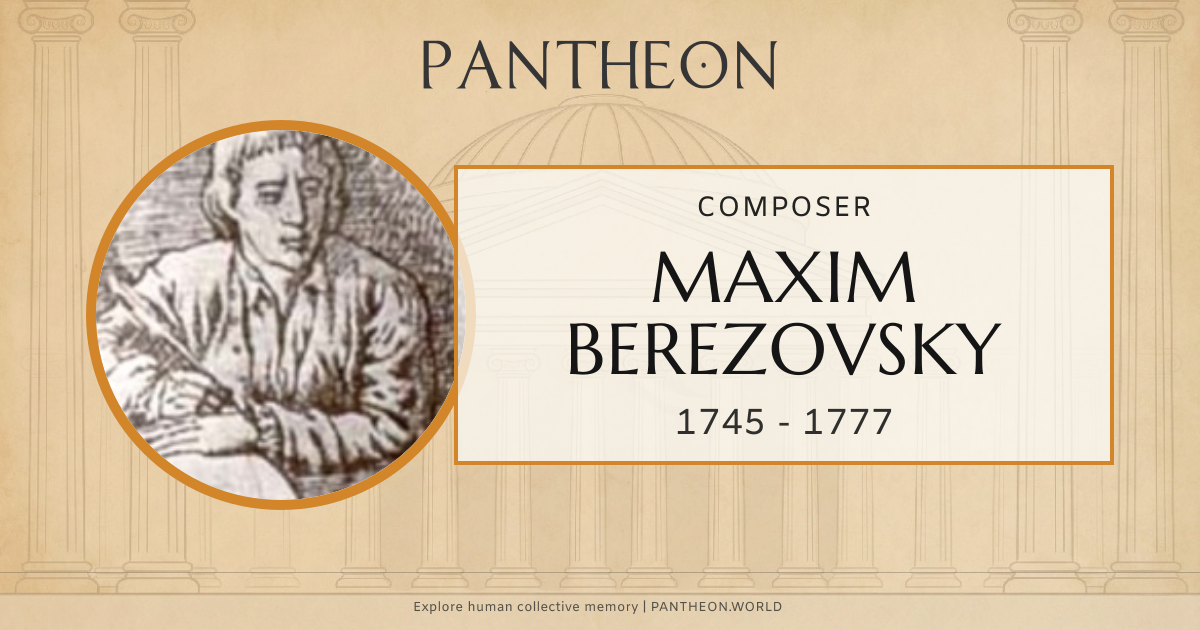 Maxim Berezovsky Biography | Pantheon