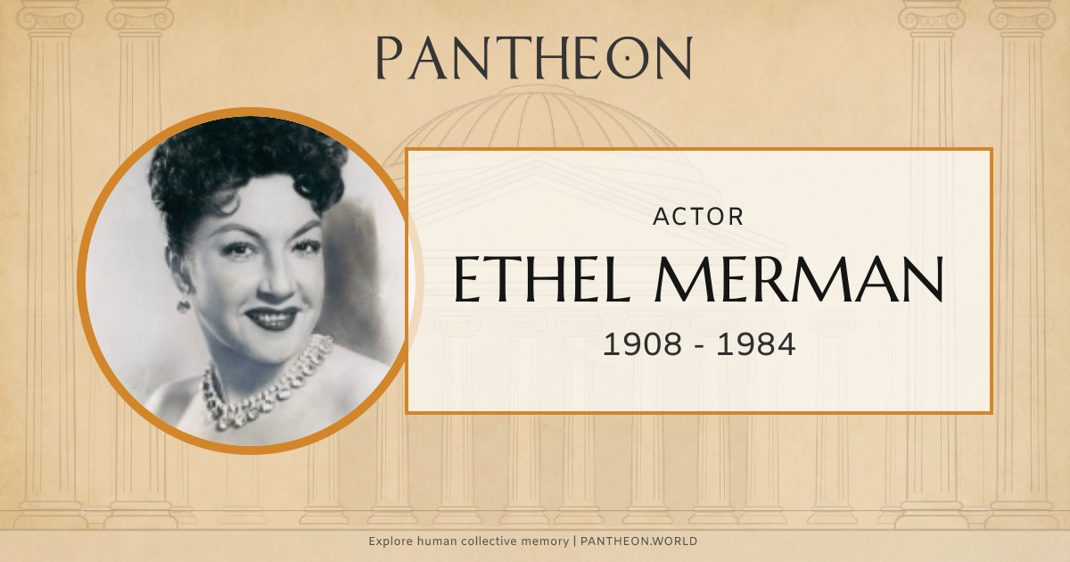 Ethel Merman Biography | Pantheon