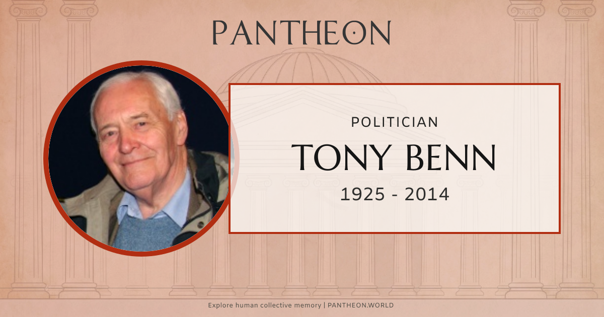 Tony Benn Biography | Pantheon