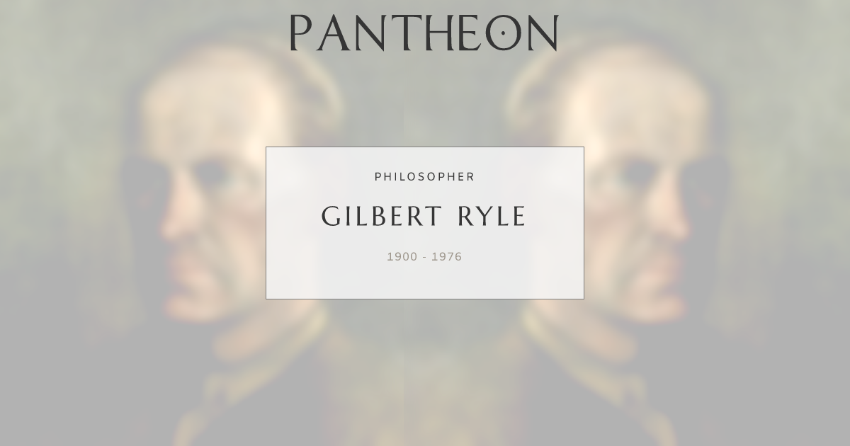 Gilbert Ryle Biography | Pantheon
