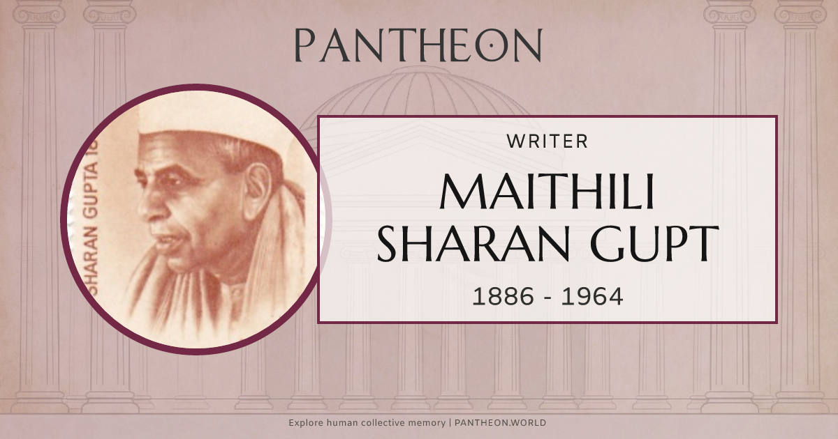 Maithili Sharan Gupt Biography | Pantheon