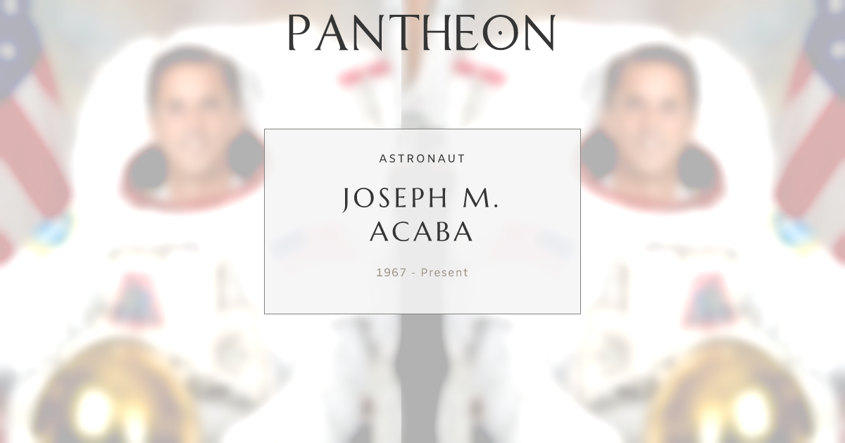 Joseph M. Acaba Biography | Pantheon