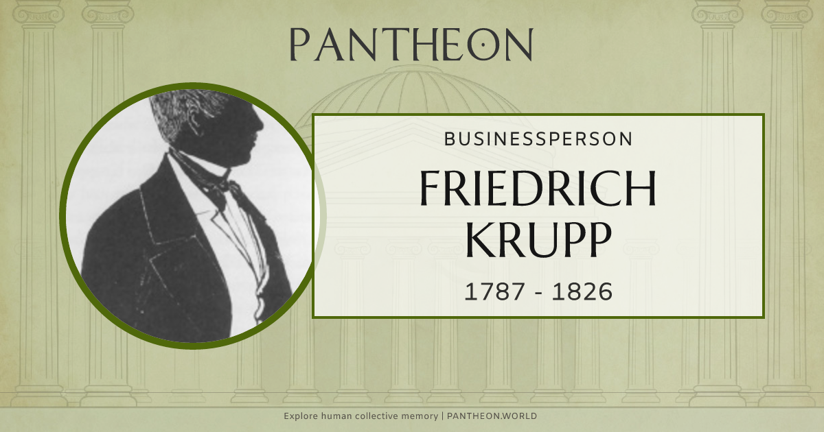 Friedrich Krupp Biography | Pantheon