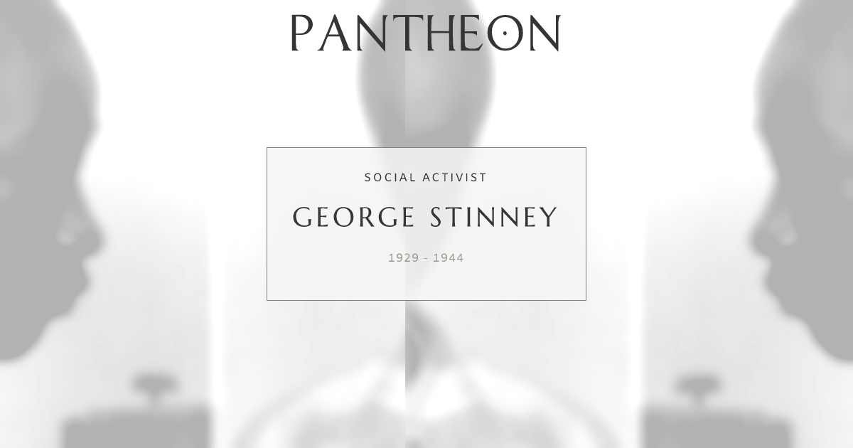 George Stinney Biography | Pantheon