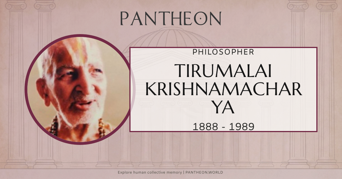 Tirumalai Krishnamacharya Biography | Pantheon
