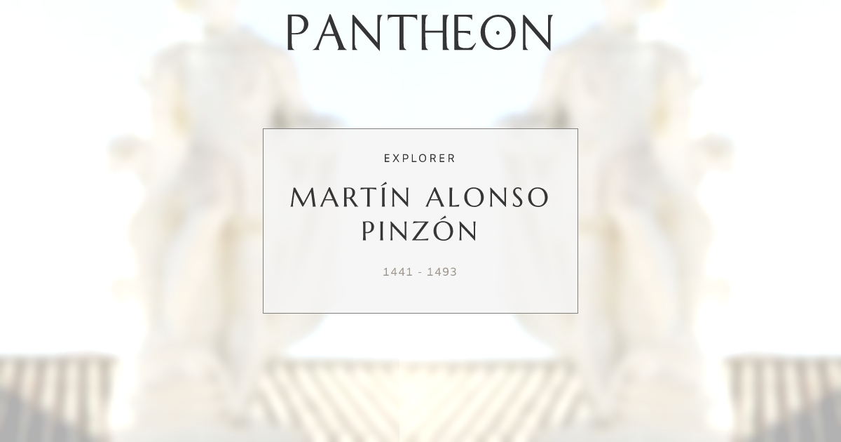 Martín Alonso Pinzón Biography | Pantheon