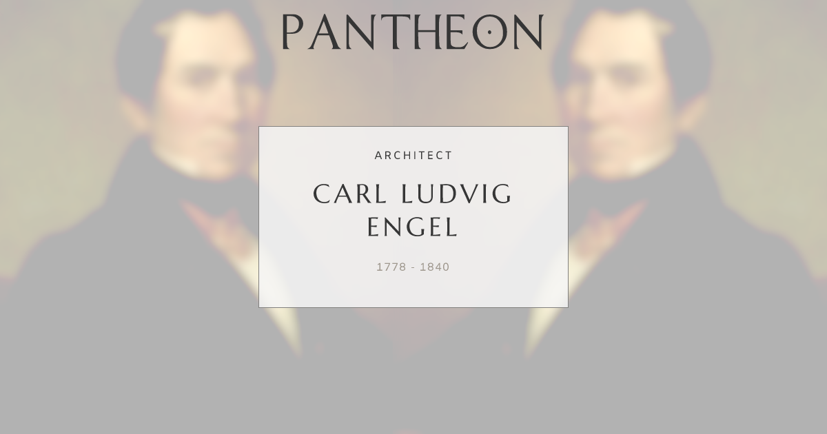 Carl Ludvig Engel Biography | Pantheon
