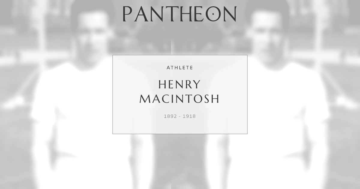 Henry Macintosh Biography | Pantheon