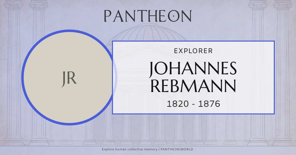 Johannes Rebmann Biography | Pantheon