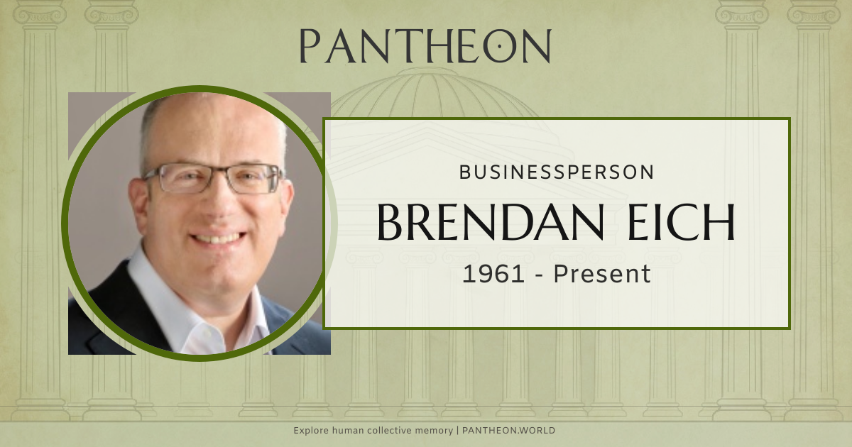 Brendan Eich Biography | Pantheon