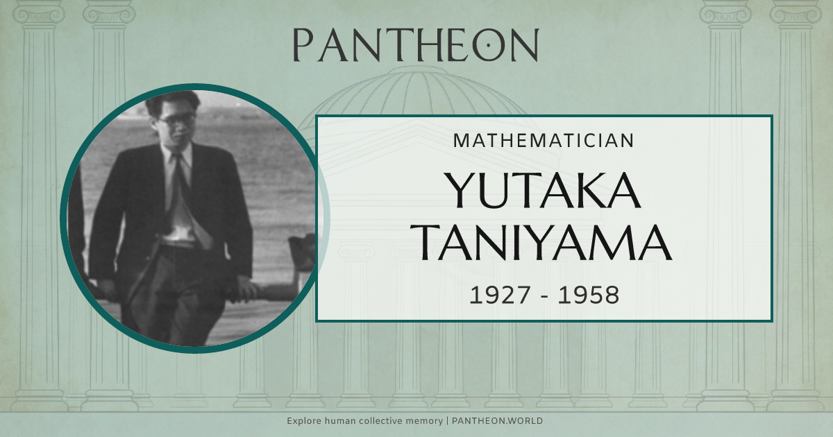 Yutaka Taniyama Biography | Pantheon
