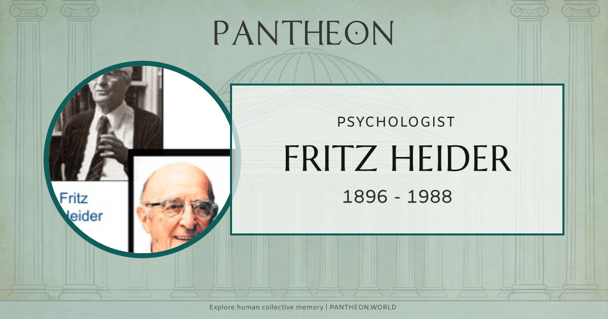 Fritz Heider Biography | Pantheon