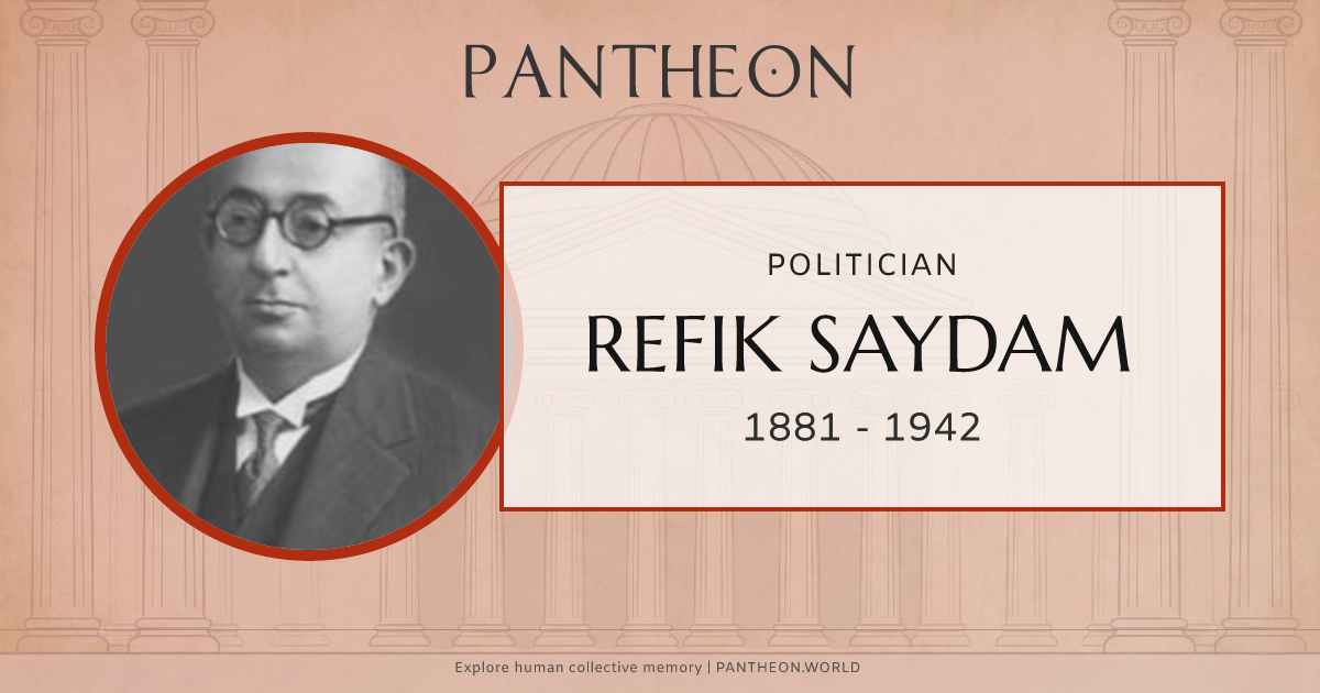 Refik Saydam Biography | Pantheon