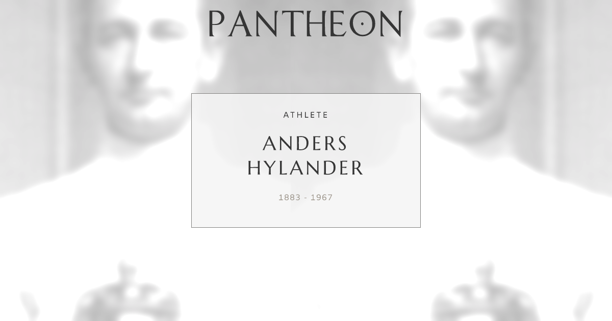 Anders Hylander Biography | Pantheon