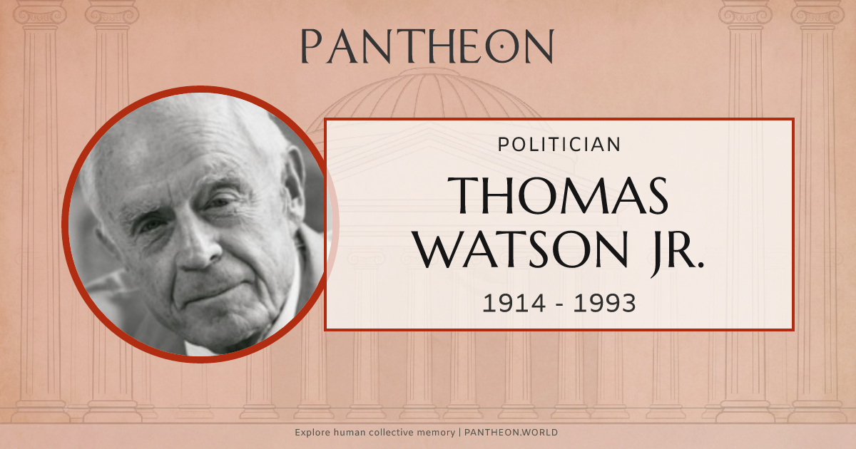 Thomas Watson Jr. Biography | Pantheon