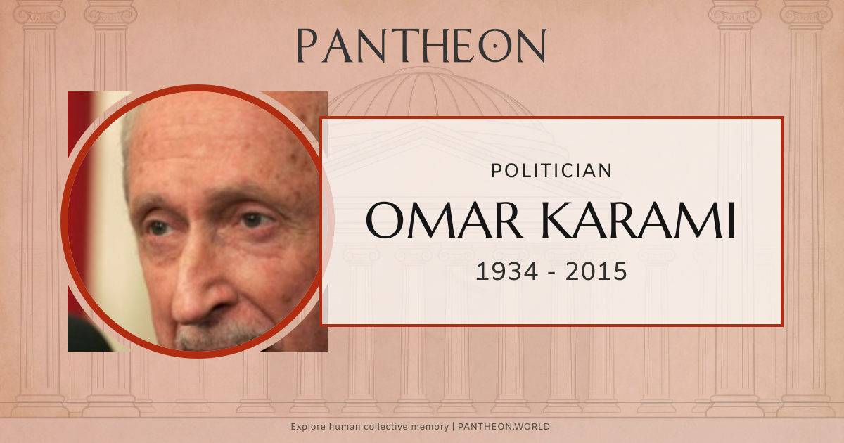 Omar Karami Biography | Pantheon