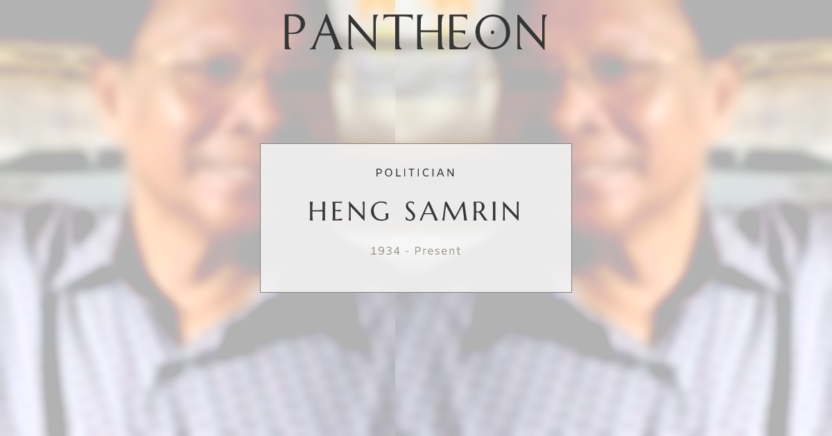 Heng Samrin Biography | Pantheon