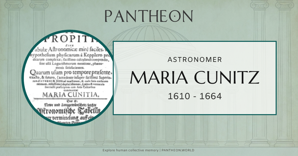 Maria Cunitz Biography | Pantheon