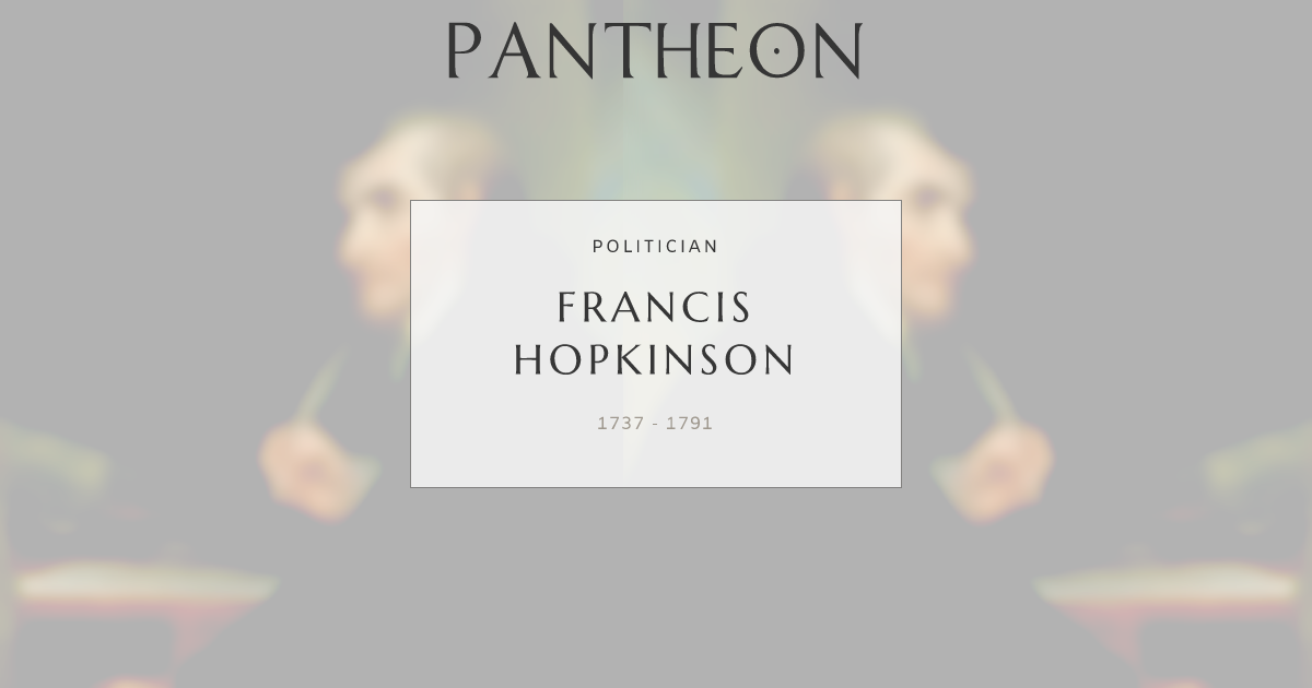 Francis Hopkinson Biography | Pantheon