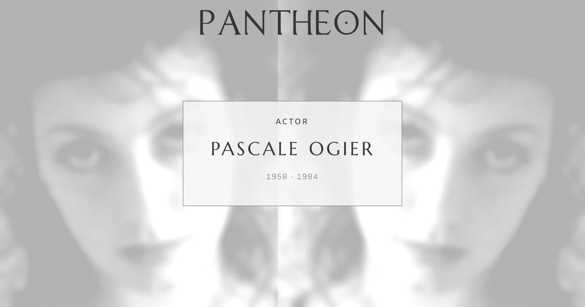 Pascale Ogier Biography | Pantheon