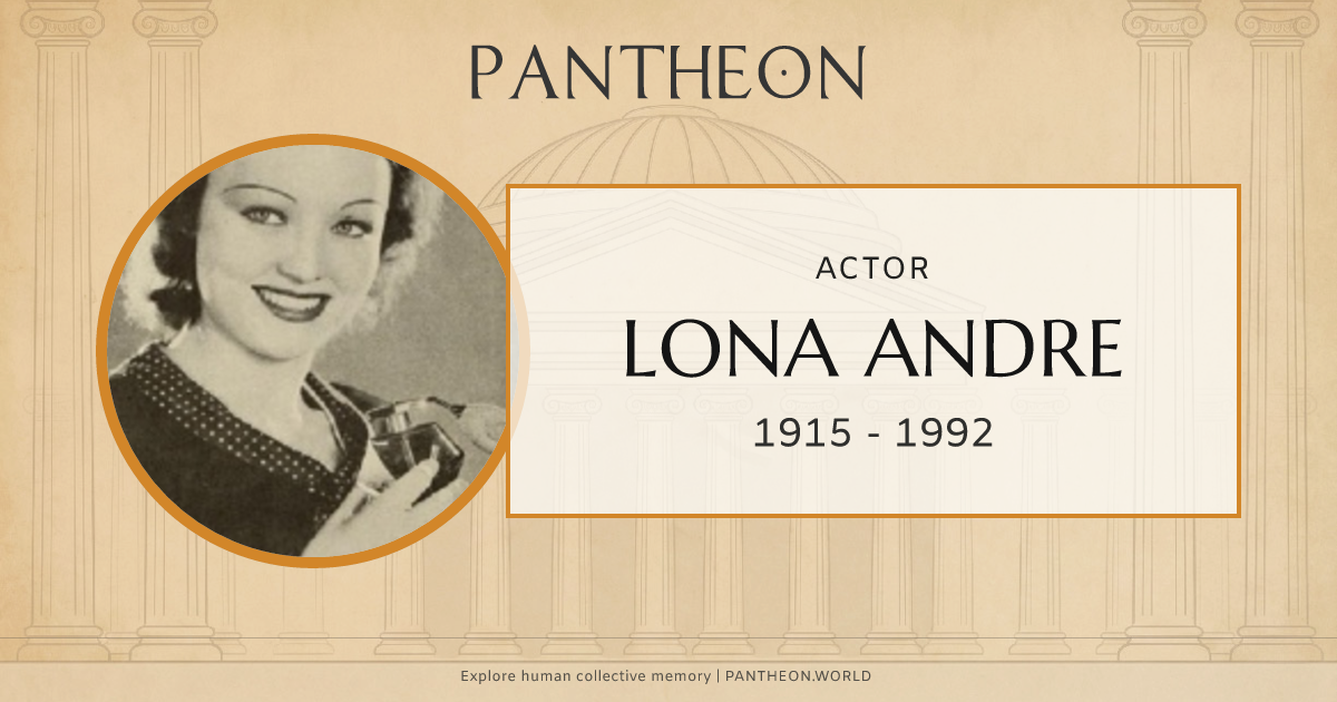 Lona Andre Biography | Pantheon