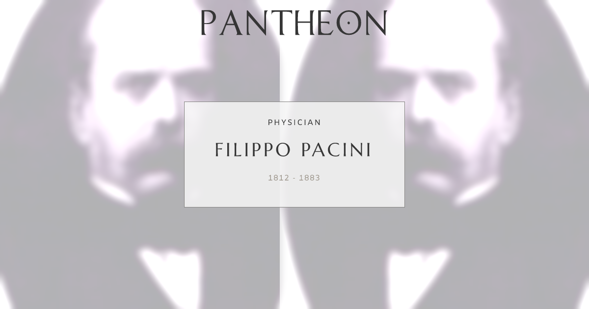 Filippo Pacini Biography | Pantheon