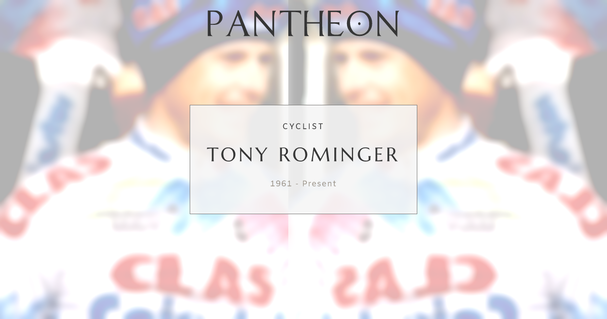 Tony Rominger Biography | Pantheon