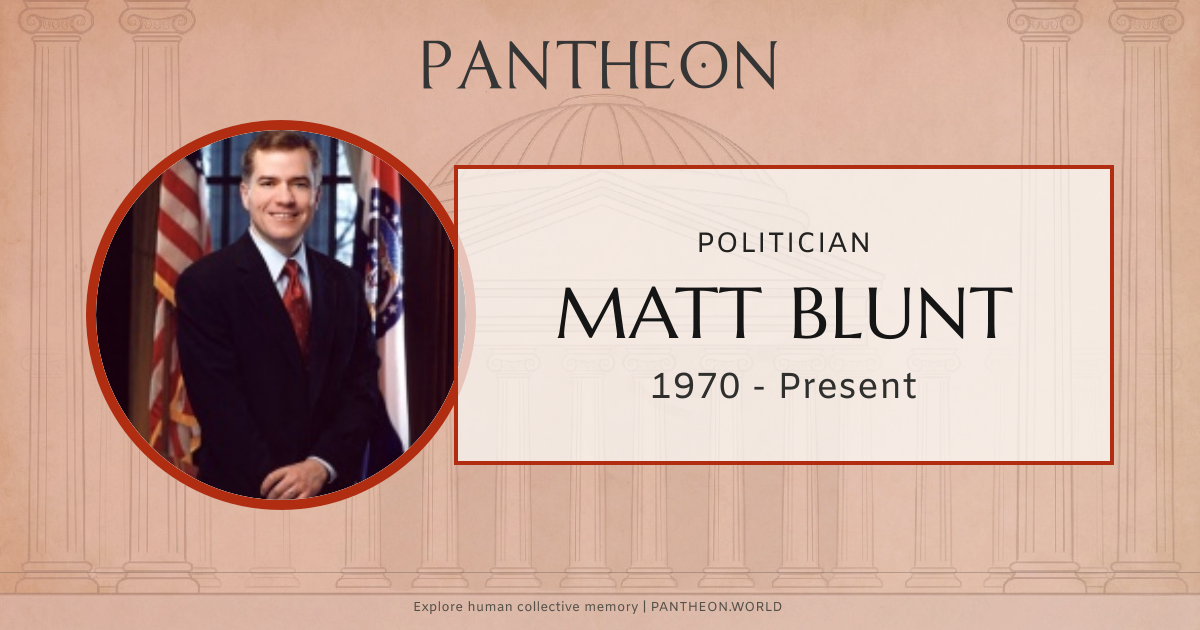 Matt Blunt Biography | Pantheon