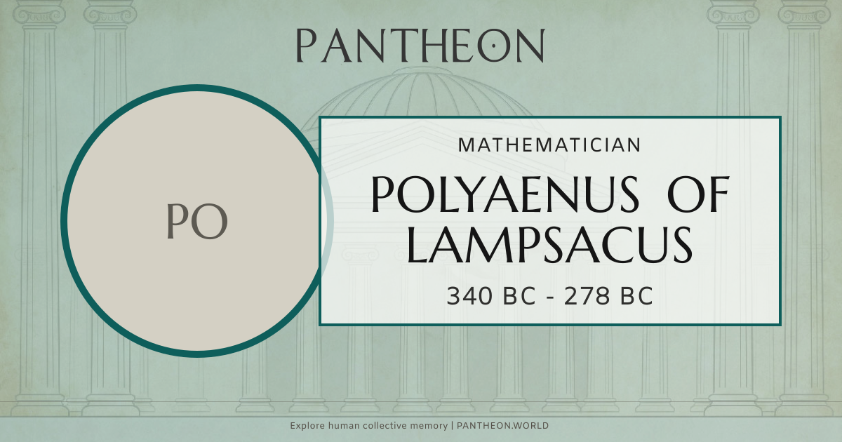 Polyaenus of Lampsacus Biography | Pantheon