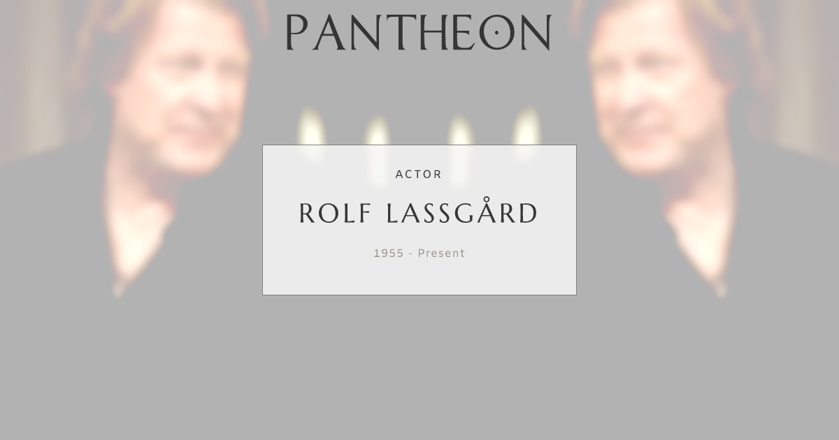 Rolf Lassgård Biography | Pantheon
