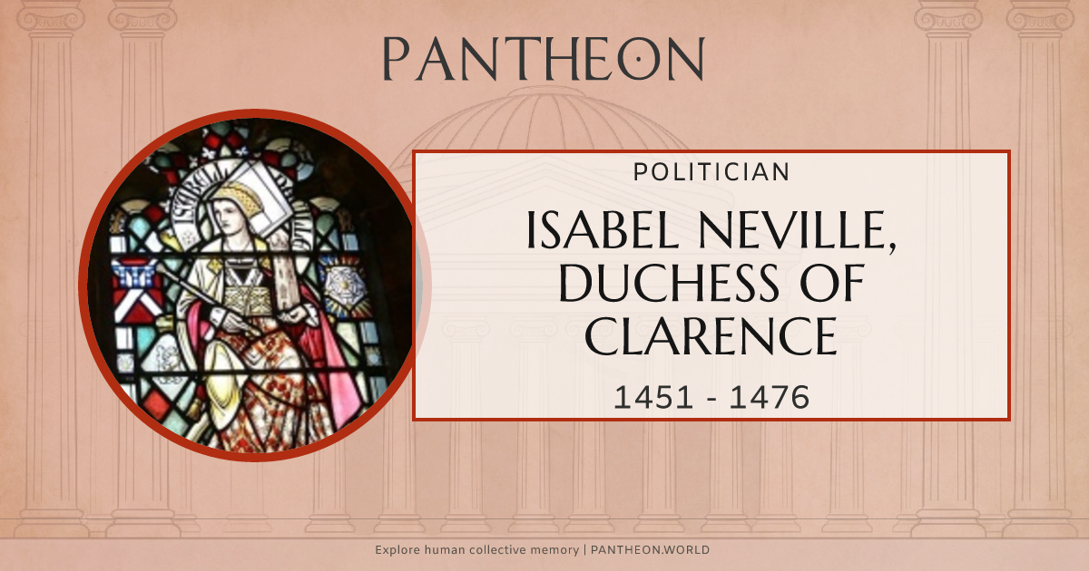 Isabel Neville, Duchess of Clarence Biography | Pantheon