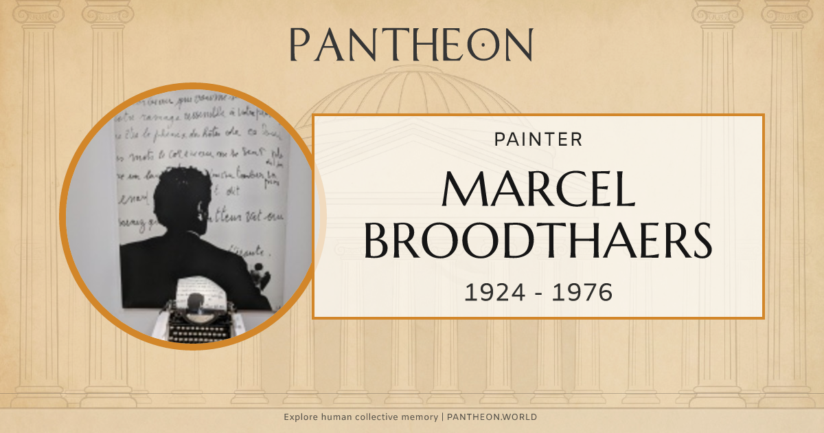 Marcel Broodthaers Biography | Pantheon