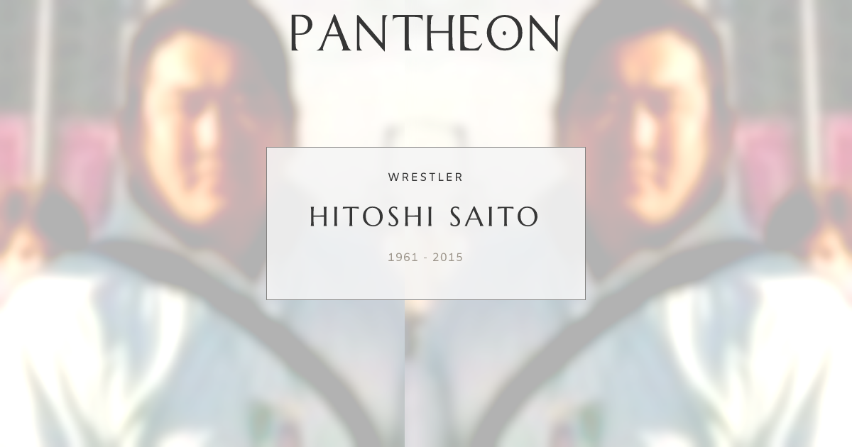 Hitoshi Saito Biography | Pantheon