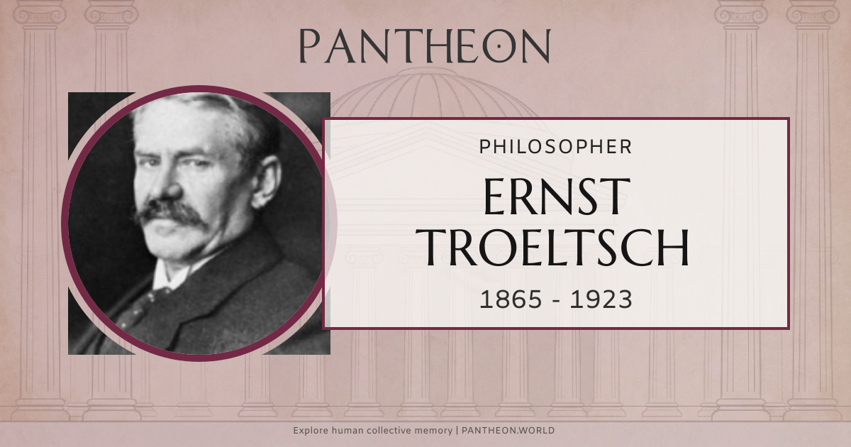 Ernst Troeltsch Biography | Pantheon