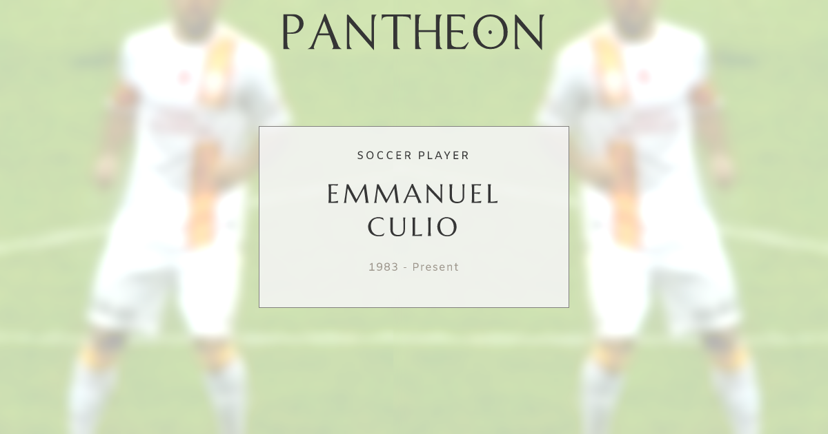 Emmanuel Culio Biography | Pantheon