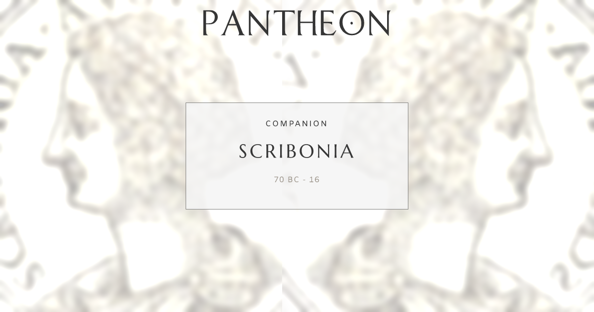 Scribonia Biography | Pantheon