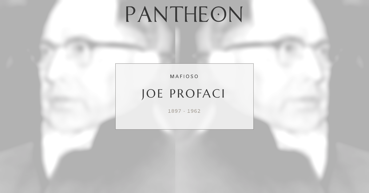 Joe Profaci Biography | Pantheon