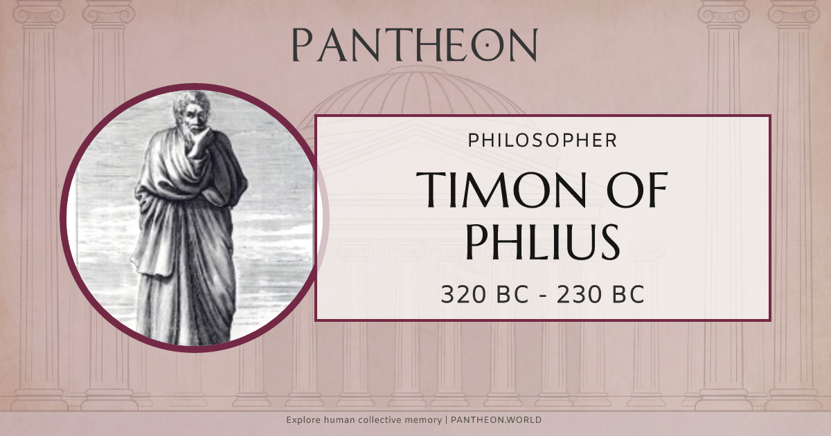 Timon of Phlius Biography | Pantheon