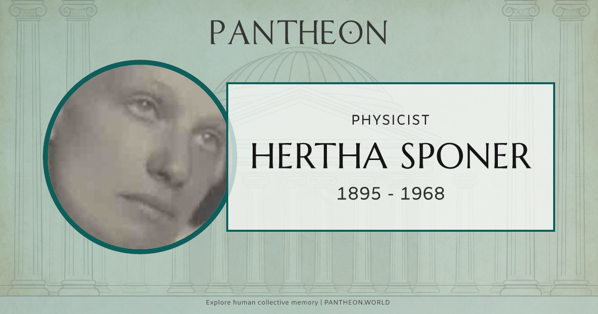 Hertha Sponer Biography | Pantheon