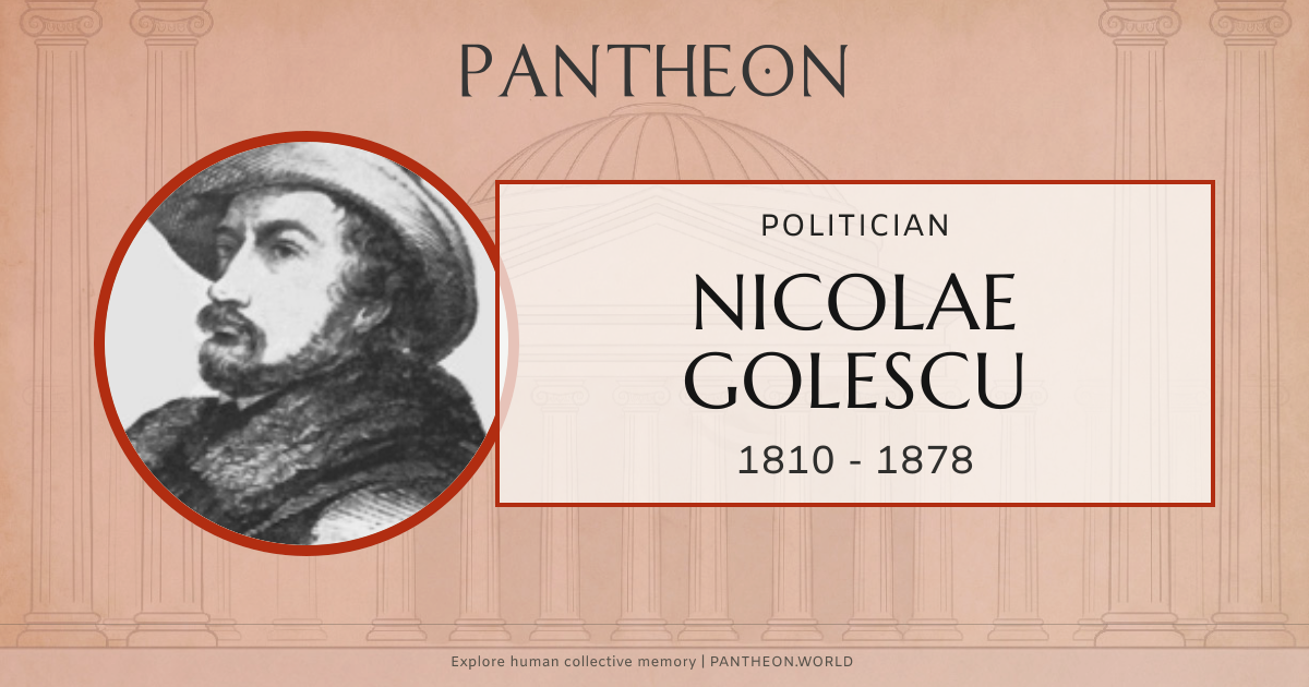 Nicolae Golescu Biography | Pantheon