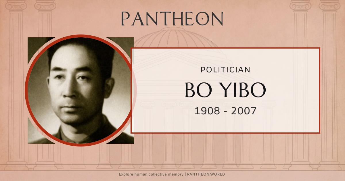 Bo Yibo Biography | Pantheon