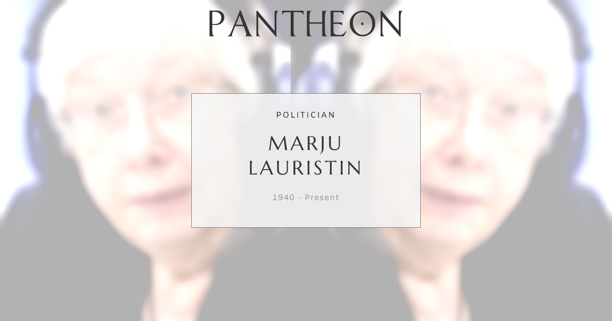 Marju Lauristin Biography | Pantheon