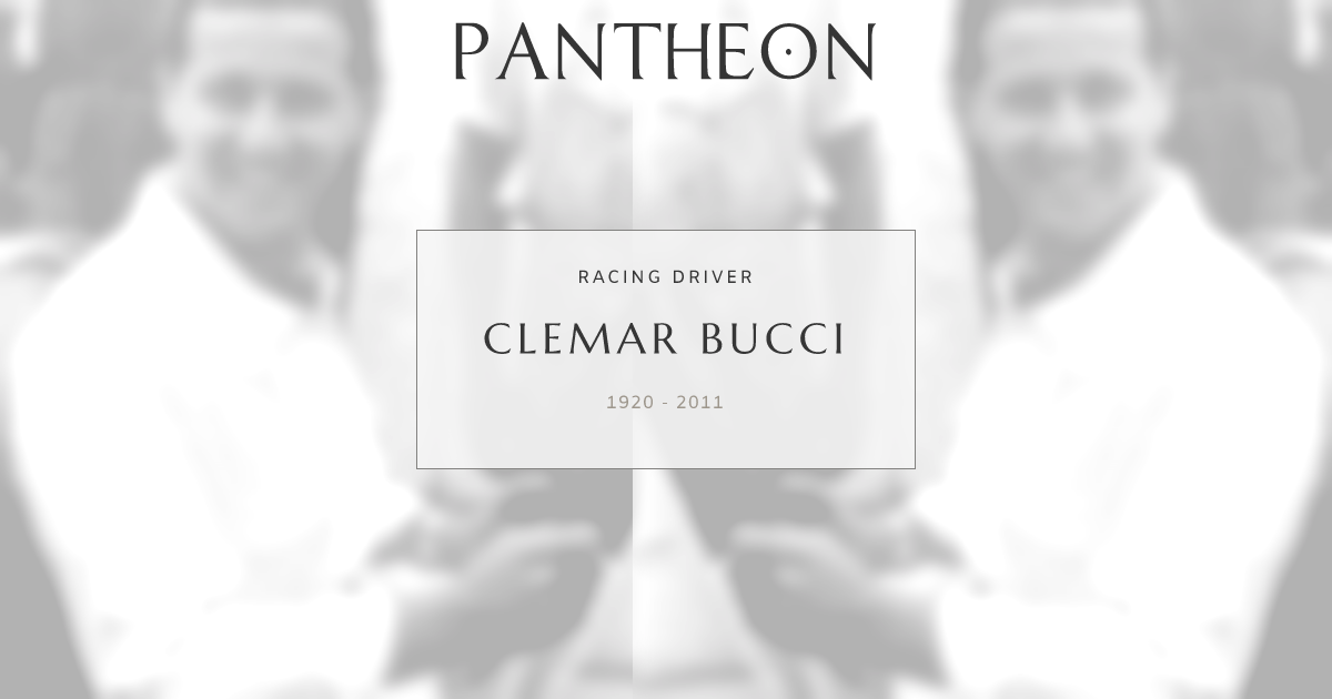 Clemar Bucci Biography | Pantheon