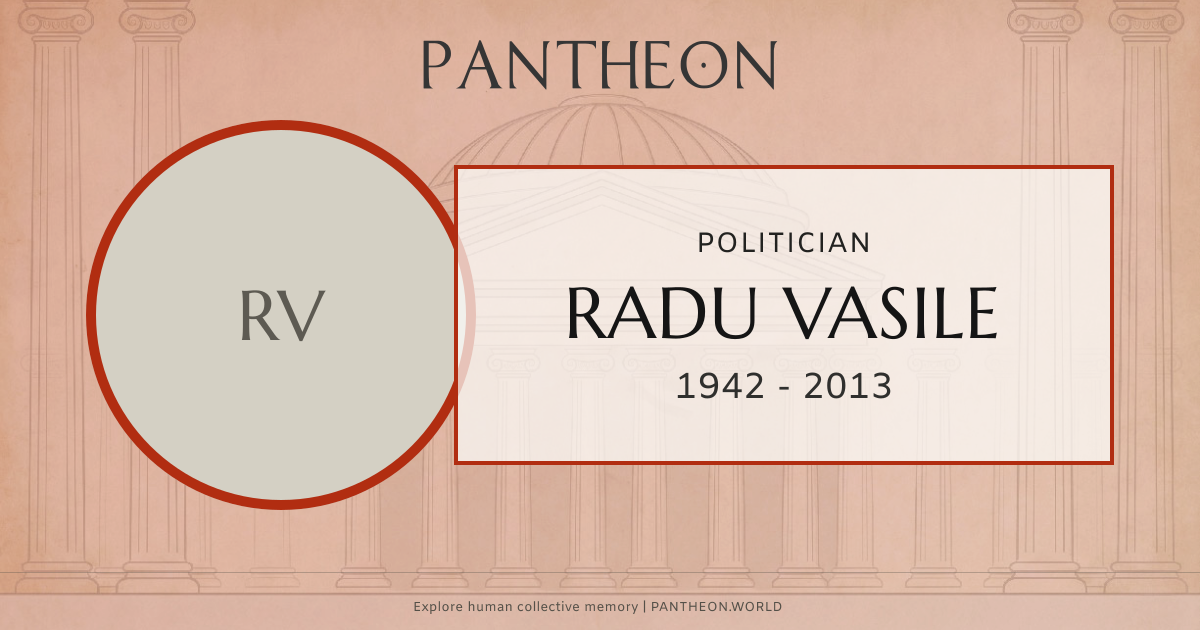 Radu Vasile Biography | Pantheon