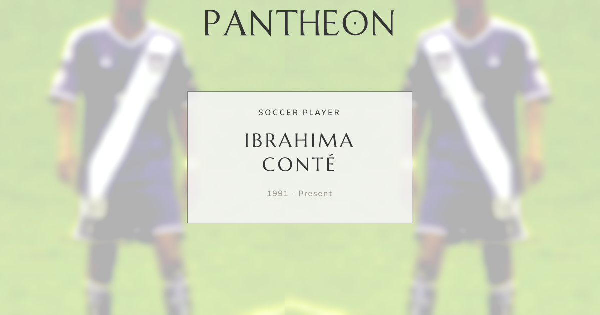 Ibrahima Conté Biography | Pantheon
