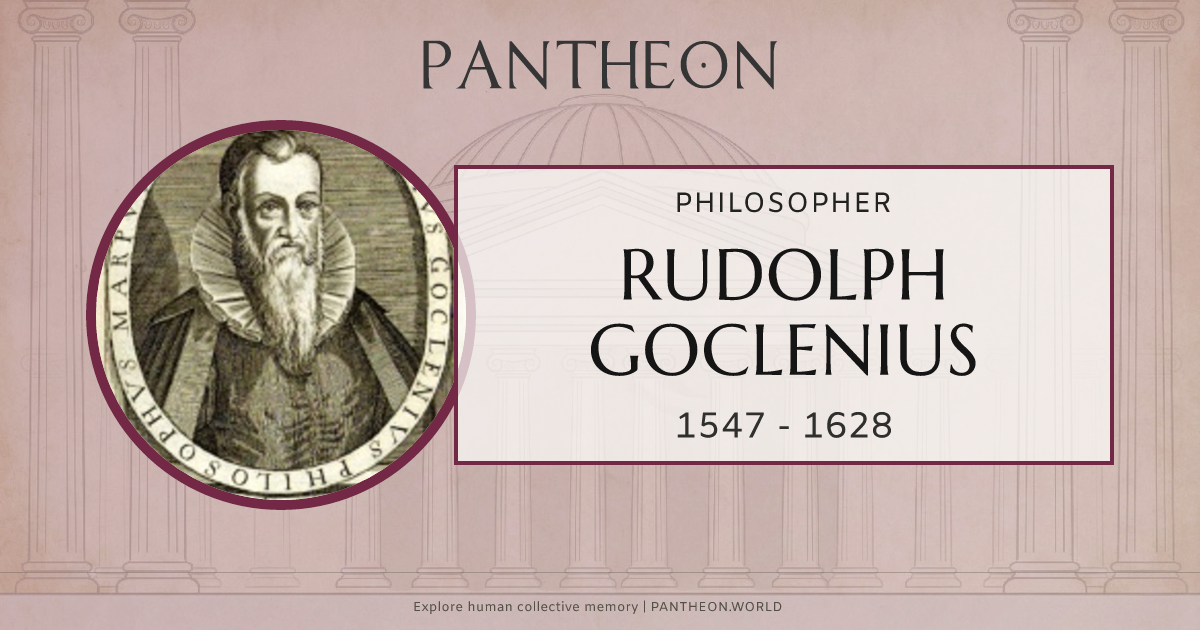 Rudolph Goclenius Biography | Pantheon