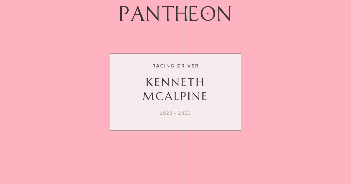 Kenneth McAlpine Biography | Pantheon