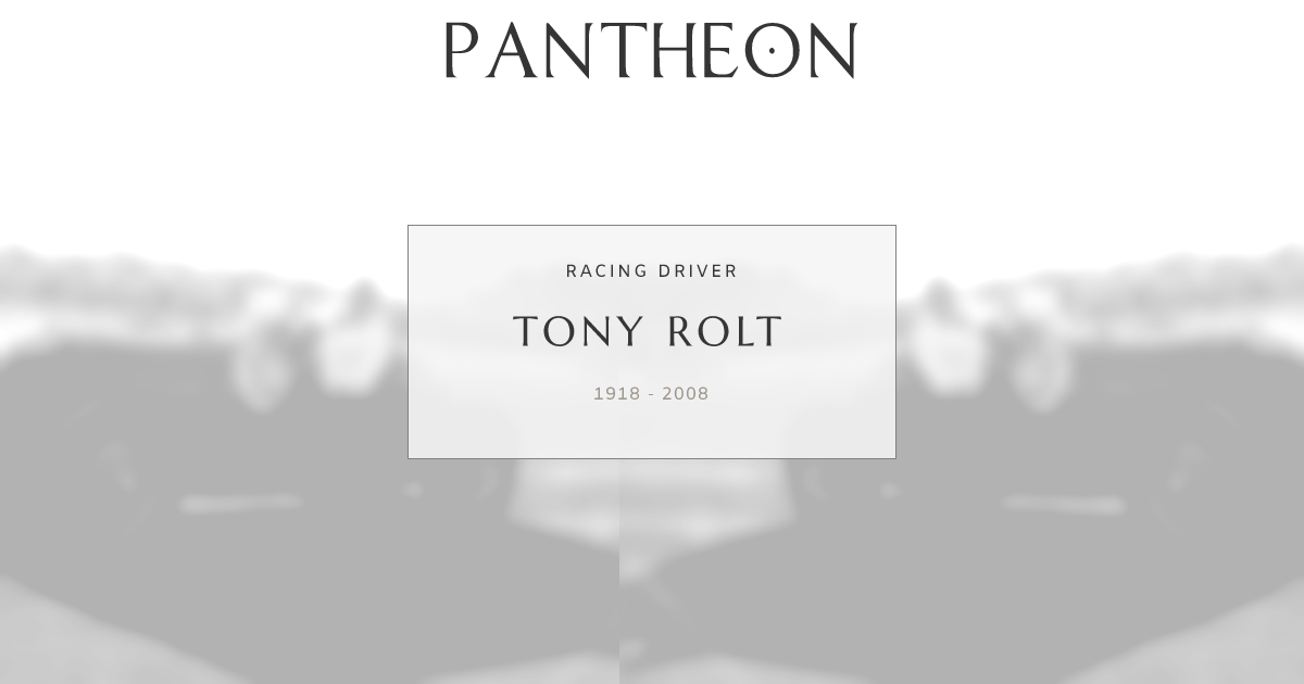 Tony Rolt Biography | Pantheon