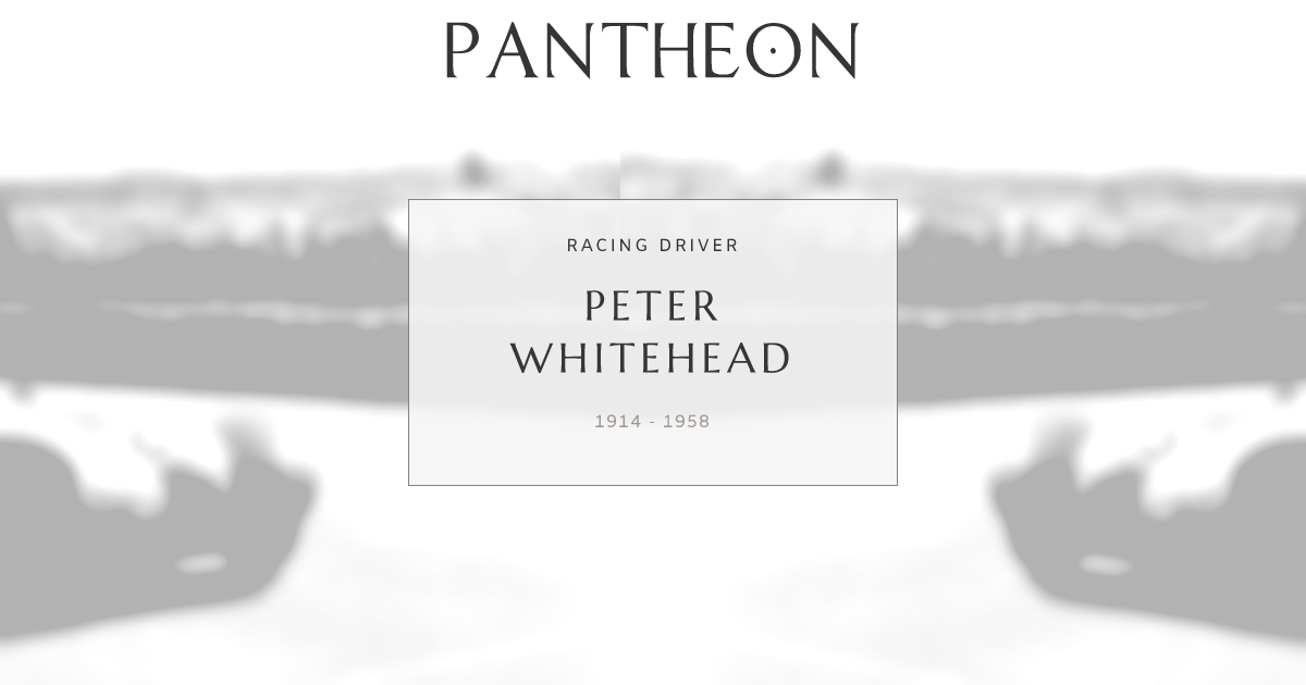 Peter Whitehead Biography | Pantheon